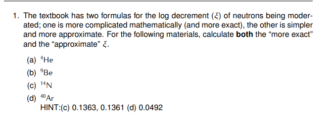 Solved 1. The textbook has two formulas for the log | Chegg.com