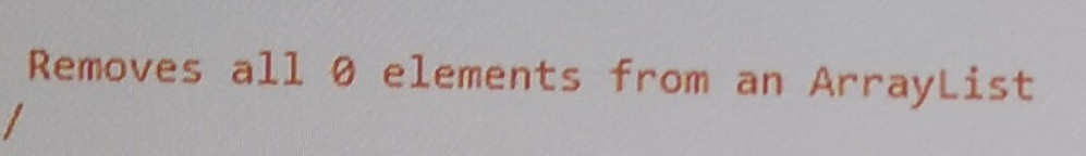 Solved Removes all o elements from an ArrayList public | Chegg.com