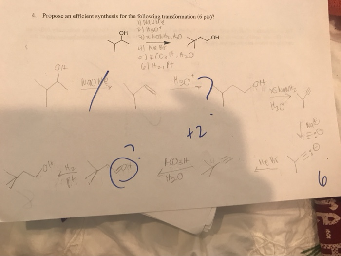 Solved 4. Propose an efficient synthesis for the following | Chegg.com
