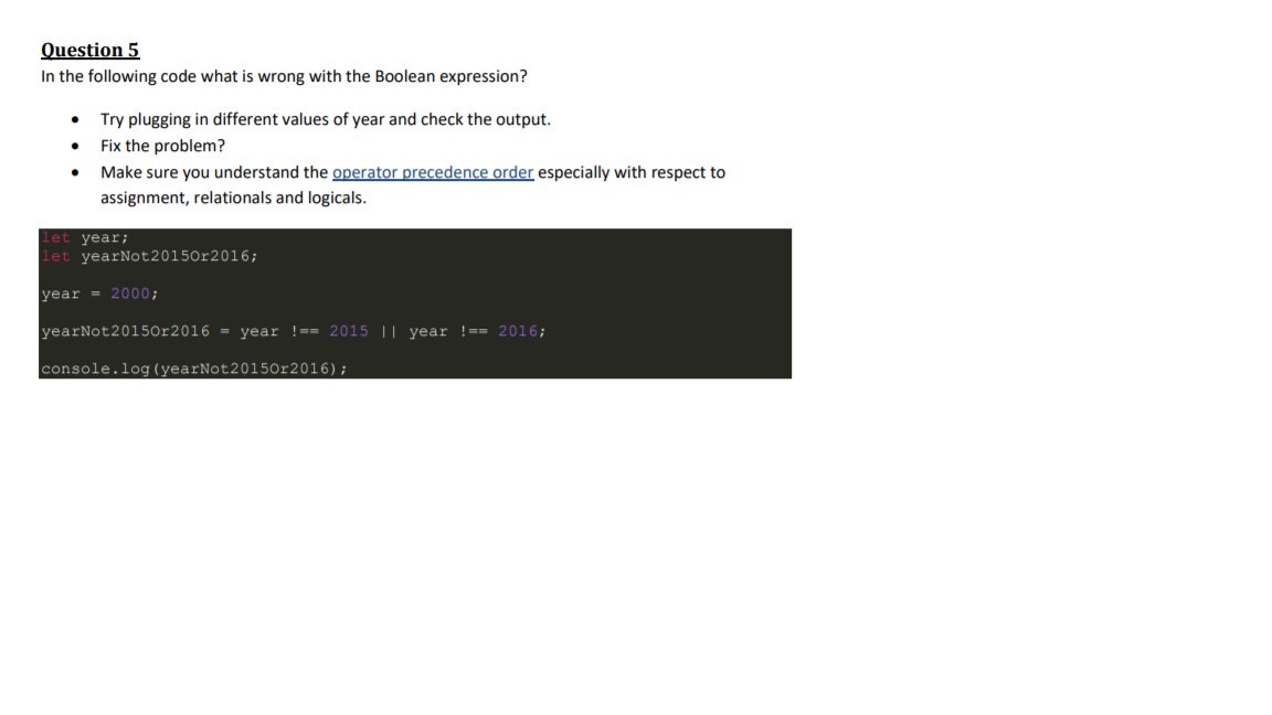 Solved Question 4 After The Comment Beginning With Here 