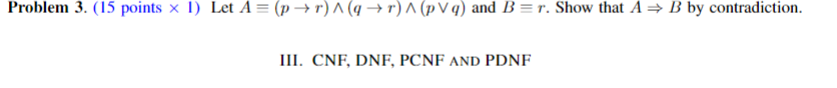 Solved Problem 3. (15 ﻿points ×1 ) ﻿Let | Chegg.com