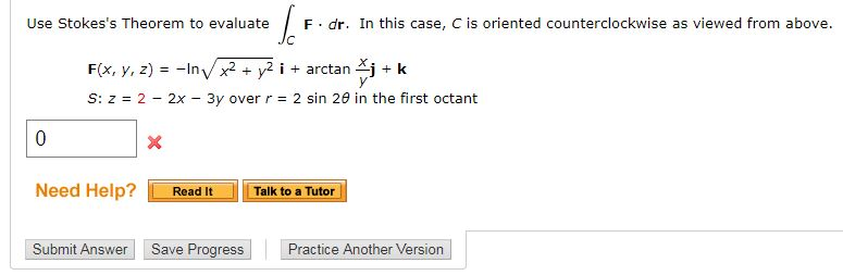 Solved Use Stokes's Theorem to evaluate F dr. In this case, | Chegg.com