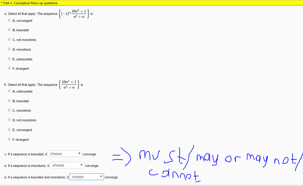 Solved Problem 5. (20 points) 9n + Consider the sequence {n} | Chegg.com