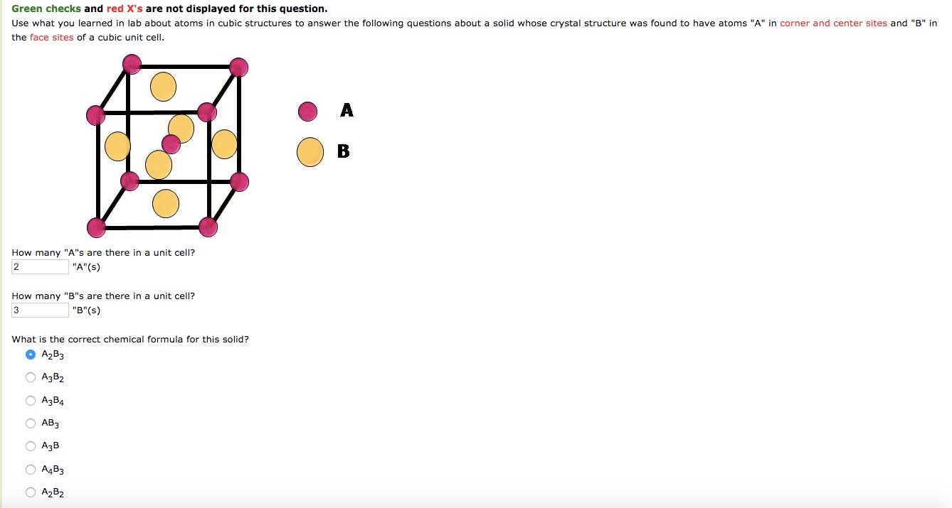 Solved Use what you learned in lab about atoms in cubic | Chegg.com