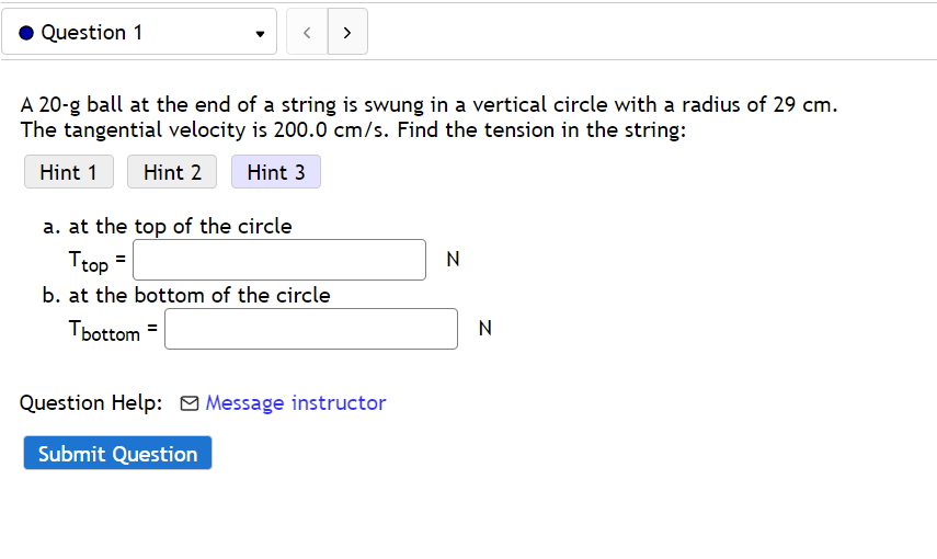 Solved A 20−g ball at the end of a string is swung in a | Chegg.com