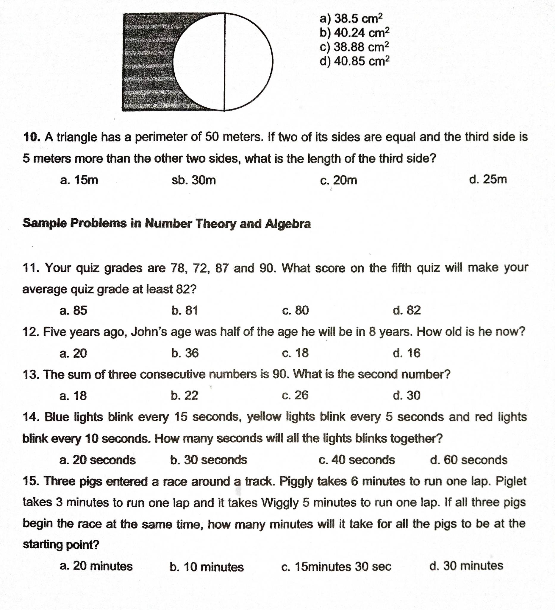 Solved Sample Problems in Geometry 1. In the diagram below, | Chegg.com