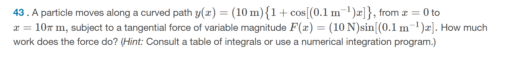 Solved = m O to 43. A particle moves along a curved path | Chegg.com