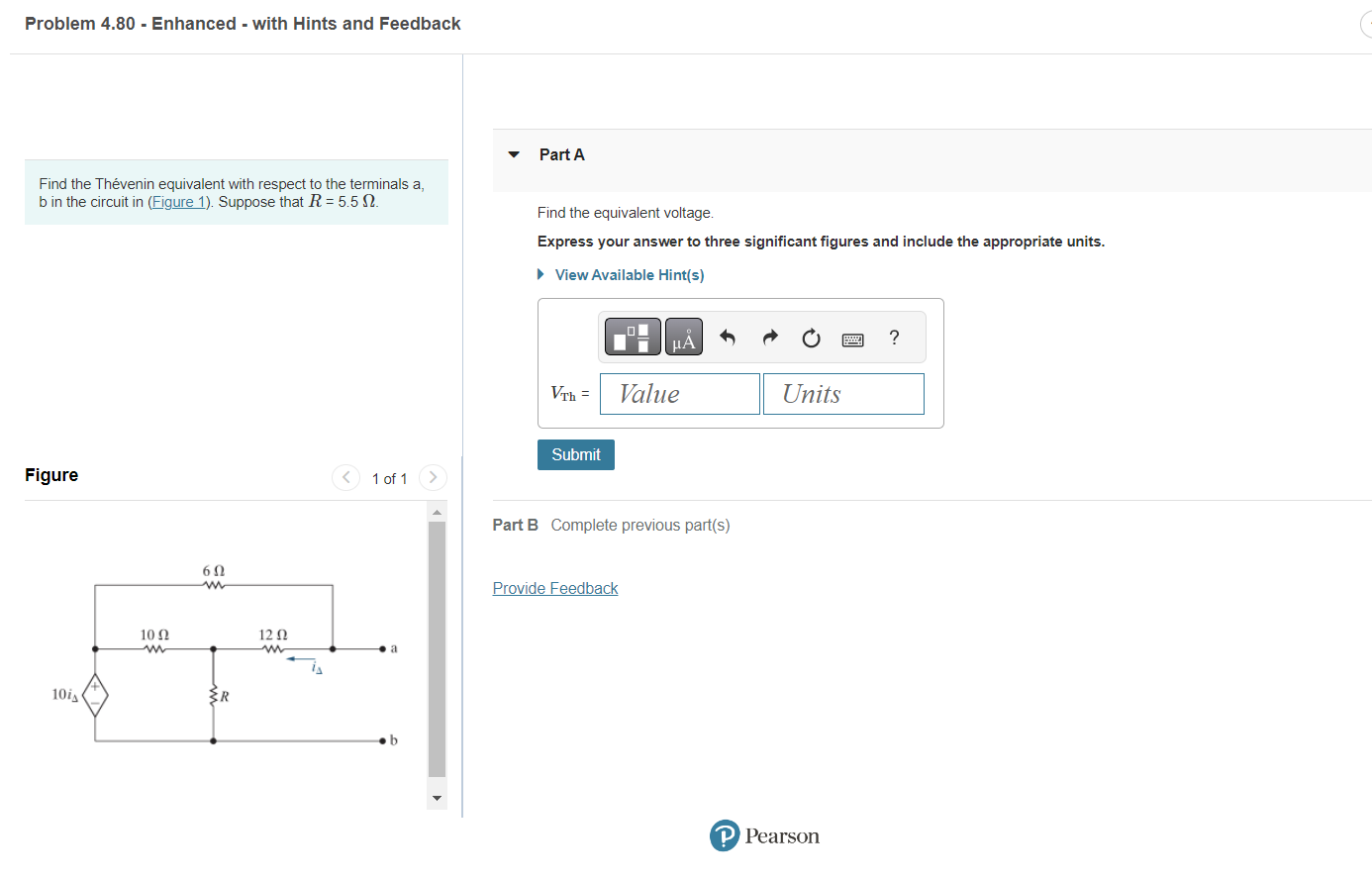 Solved Problem 4.80 - Enhanced - with Hints and Feedback | Chegg.com