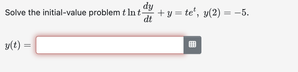 Solved Solve the initial-value problem | Chegg.com