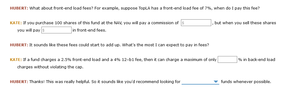 4. Comparing mutual funds Understanding the Costs | Chegg.com