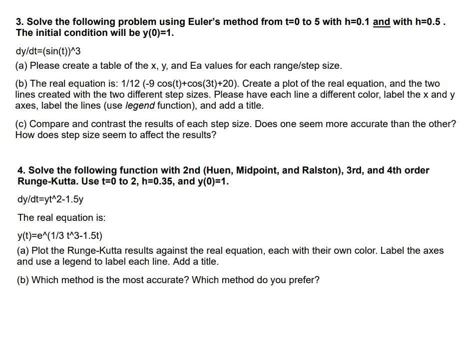 Solved #Urgent Please solve Q3 and Q4 using Matlab code (all | Chegg.com Solved #Urgent Please solve Q3 and Q4 using Matlab code (all | Chegg.com