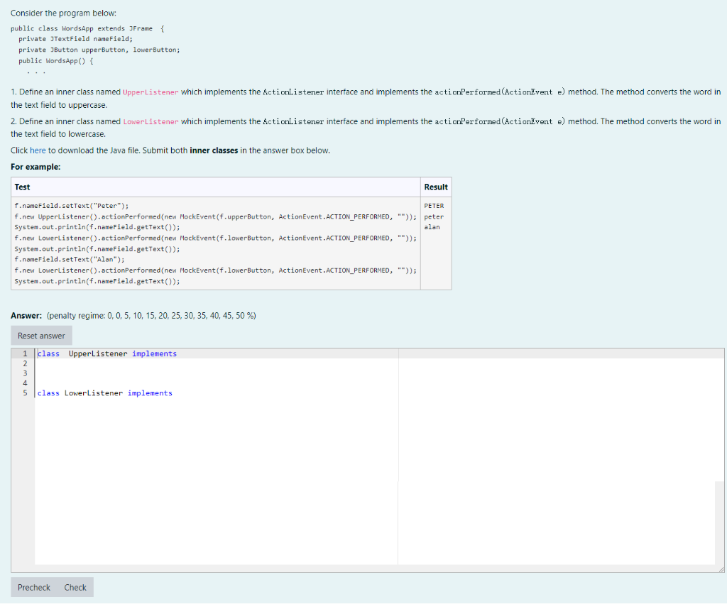 Solved Consider the program below: public class wordsApp | Chegg.com