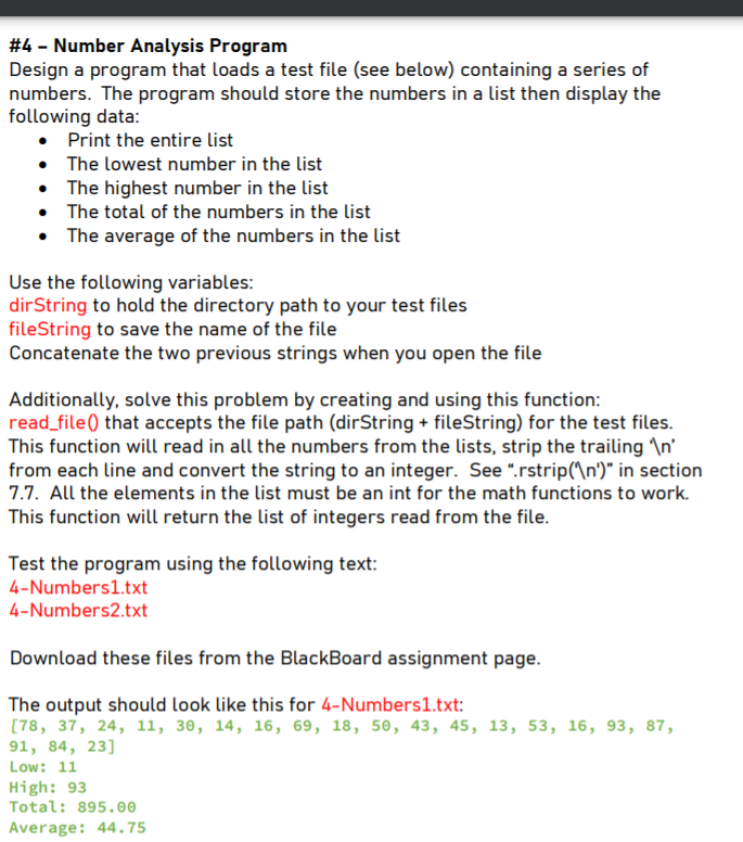 Solved #4 - Number Analysis Program Design a program that | Chegg.com Solved #4 - Number Analysis Program Design a program that | Chegg.com
