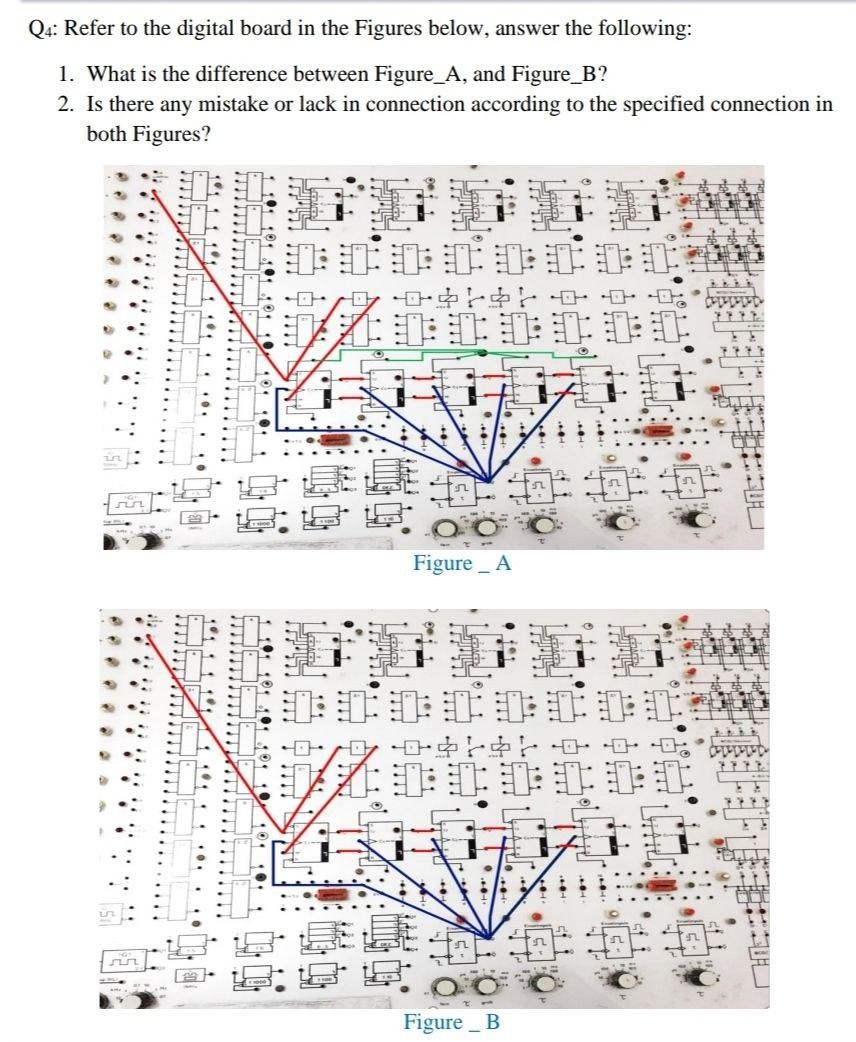 Solved Q4: Refer to the digital board in the Figures below, | Chegg.com