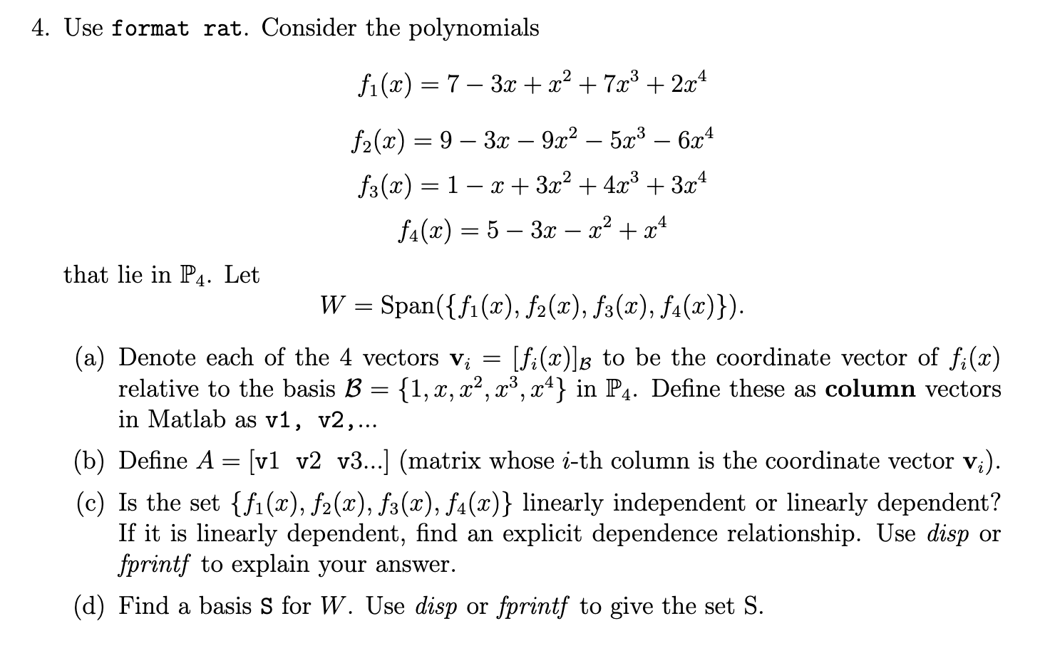 Solved Use format rat. Consider the | Chegg.com