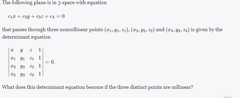 Solved The following plane is in 3 -space with equation | Chegg.com