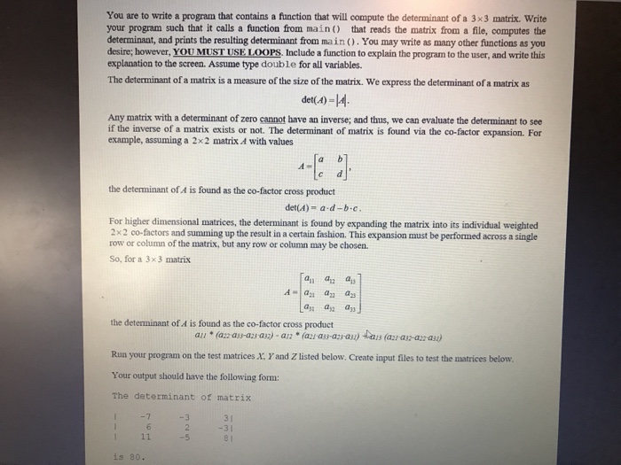 Solved You are to write a program that contains a function | Chegg.com