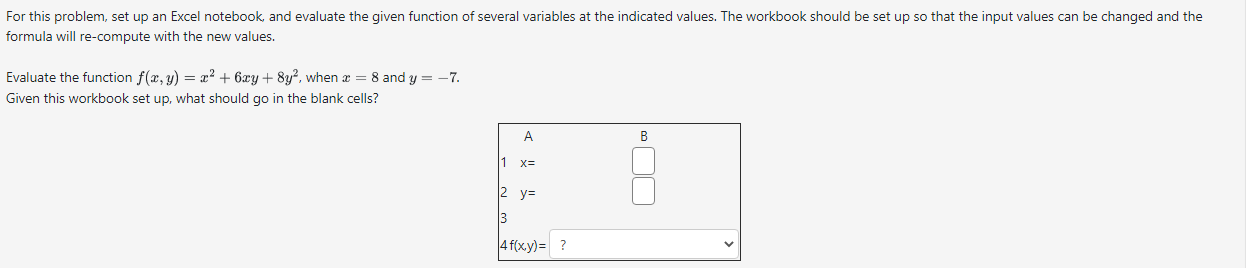 Solved For this problem, set up an Excel notebook, and | Chegg.com