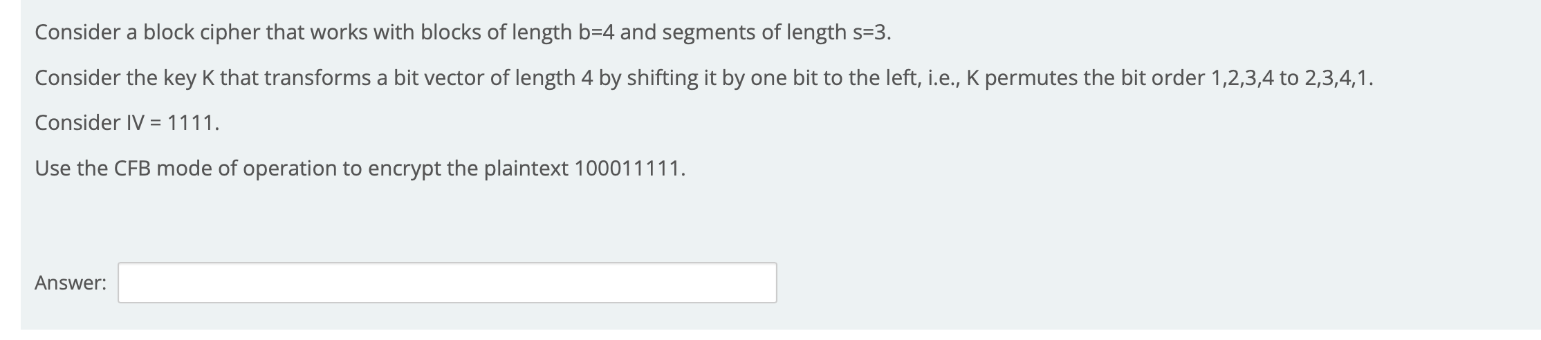 Solved Consider a block cipher that works with blocks of | Chegg.com