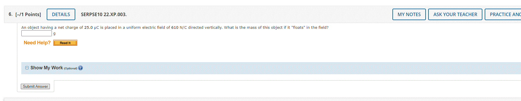 Solved I need help on my electrostatics homework for physics | Chegg.com