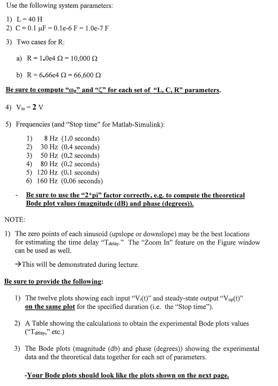 Solved This "RLC" circuit with input voltage " vi(t) " and | Chegg.com
