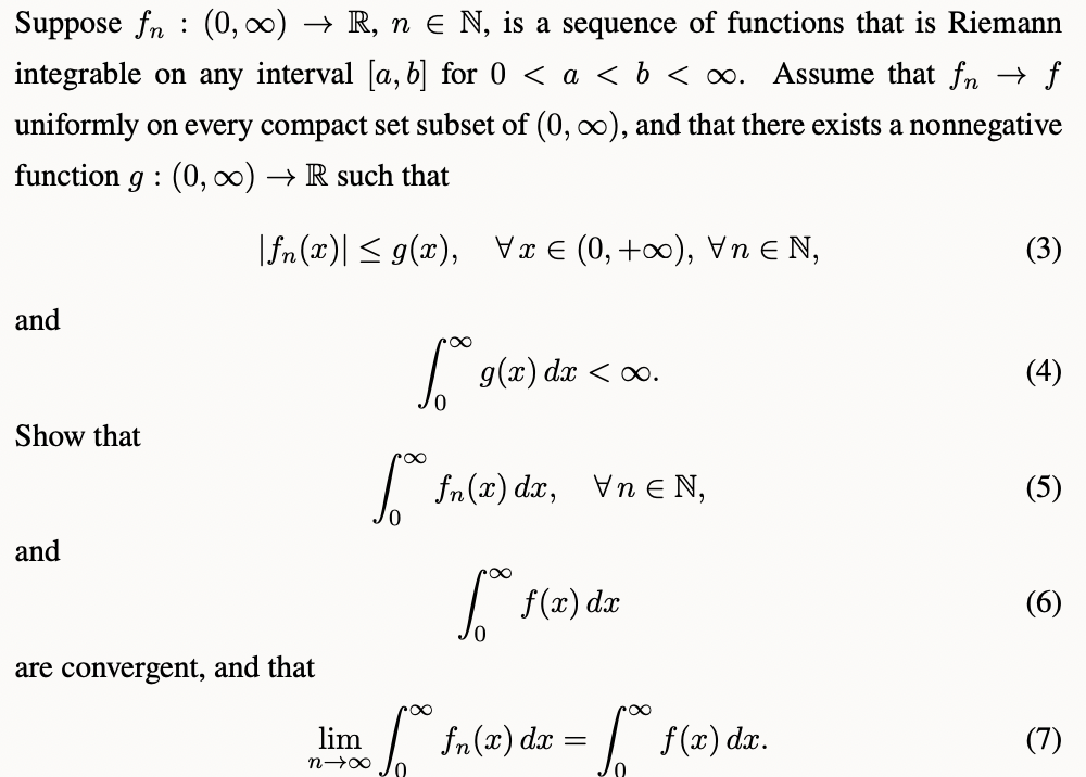 Solved Suppose fn:(0,∞)→R,n∈N, is a sequence of functions | Chegg.com