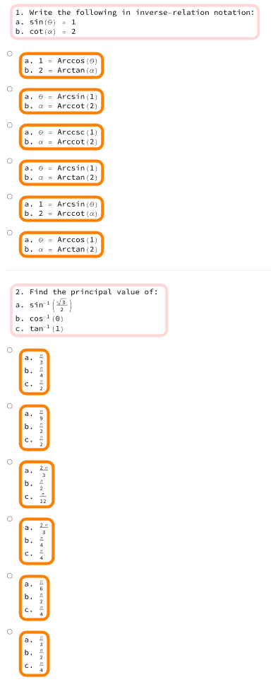 Solved Precalc Trig Please provide the work step by step | Chegg.com