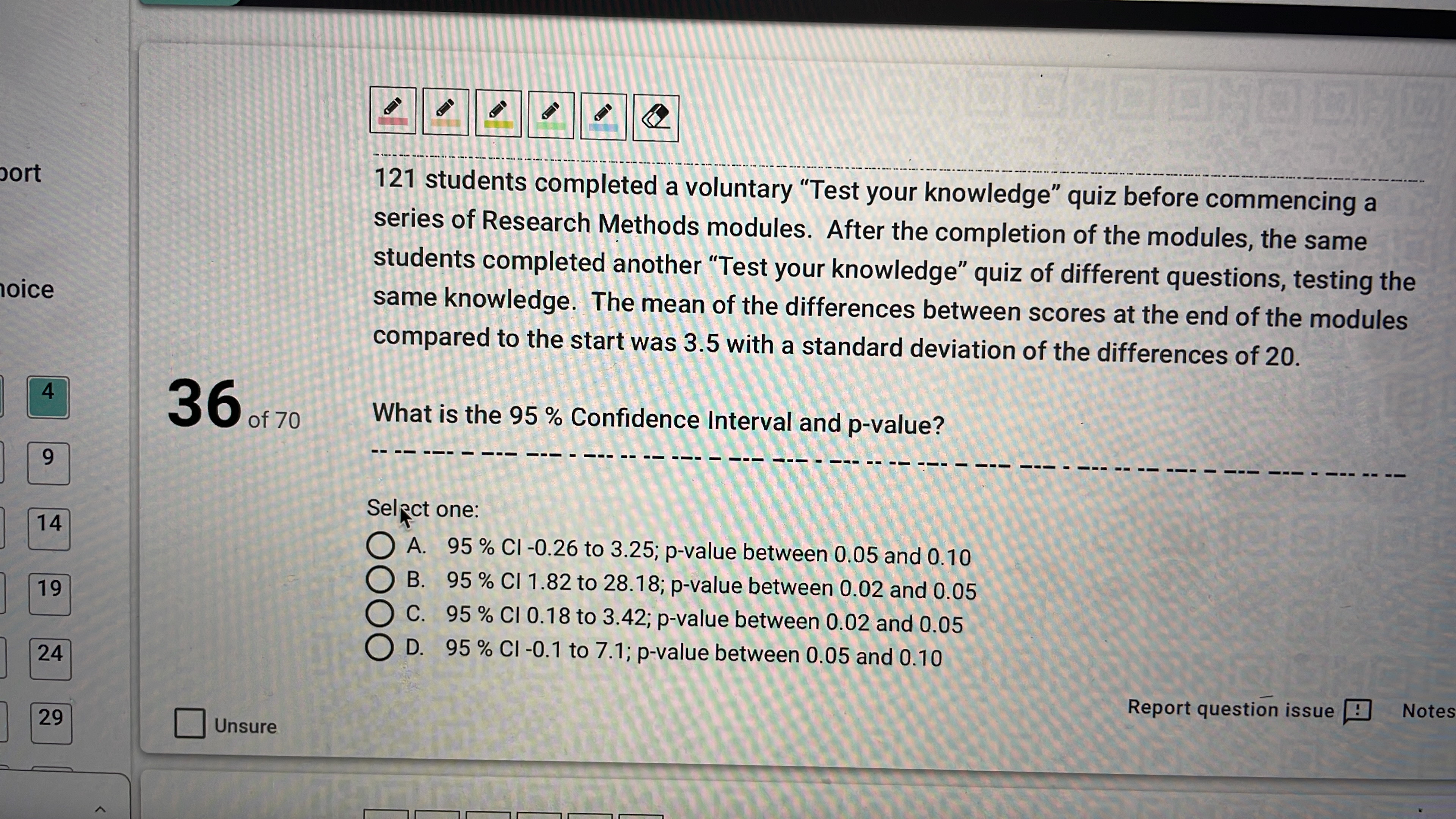 Solved 121 students completed a voluntary "Test your | Chegg.com