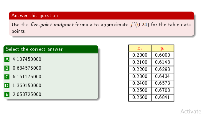 Solved Answer this question Use the backward-difference | Chegg.com