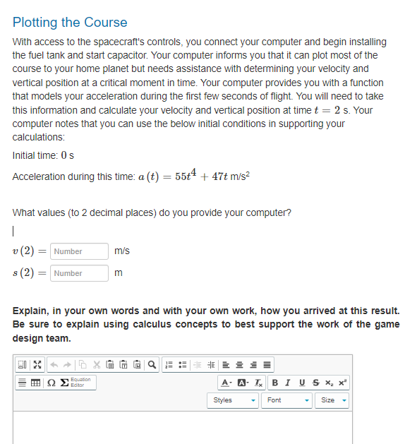 Solved With access to the spacecraft's controls, you connect | Chegg.com