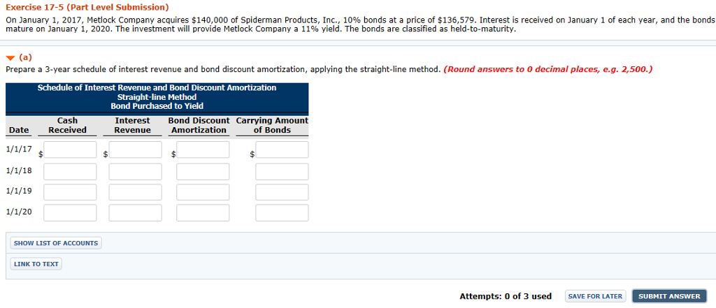 Solved Exercise 17-5 (Part Level Submission) On January 1, | Chegg.com