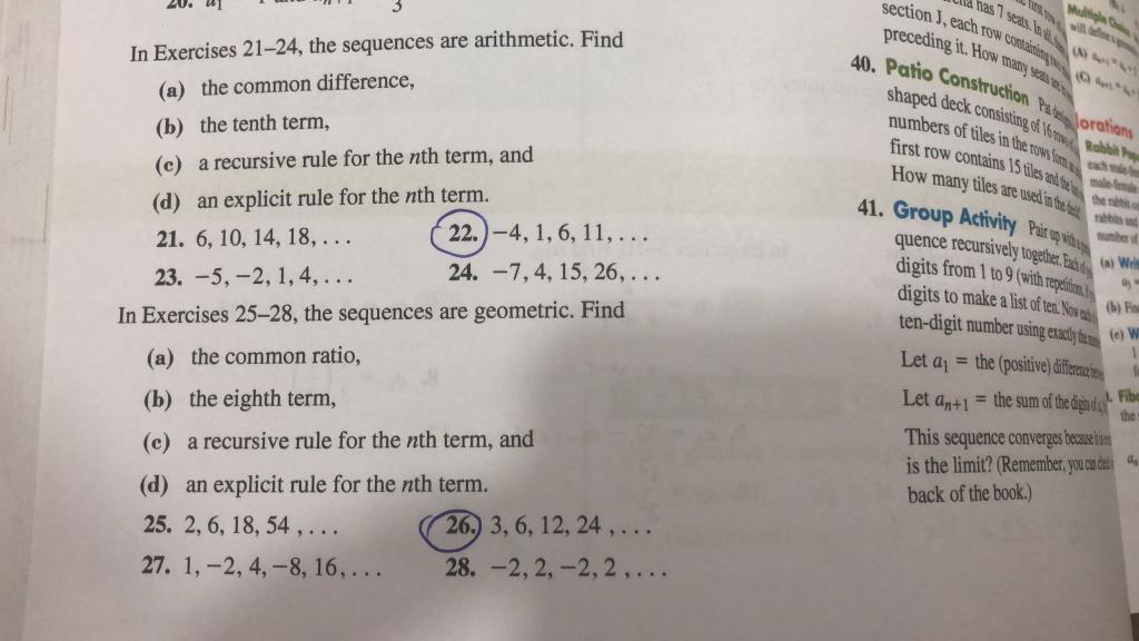 Solved section 3, each town preceding it. How was 40. Patio | Chegg.com