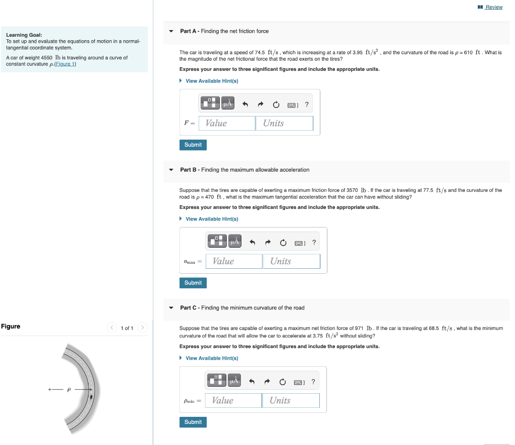 Solved Reyiew - Part B - Finding the maximum allowable | Chegg.com
