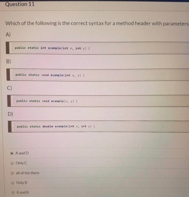 Solved Question 11 Which of the following is the correct | Chegg.com