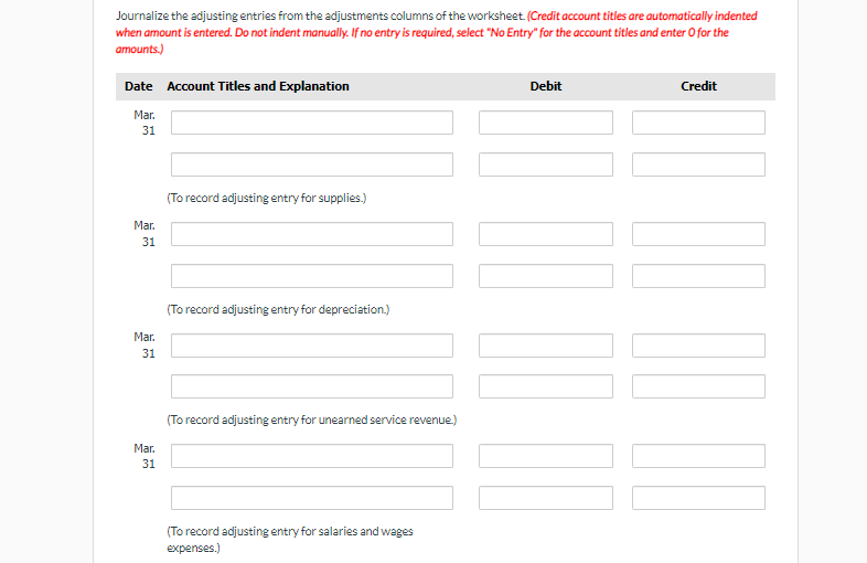 Solved The trial balance columns of the worksheet for | Chegg.com
