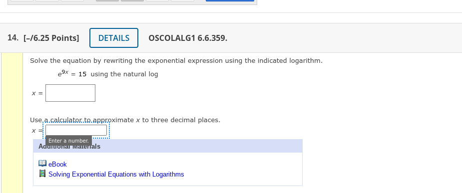 Solved Solve The Equation By Rewriting The Exponential 6424