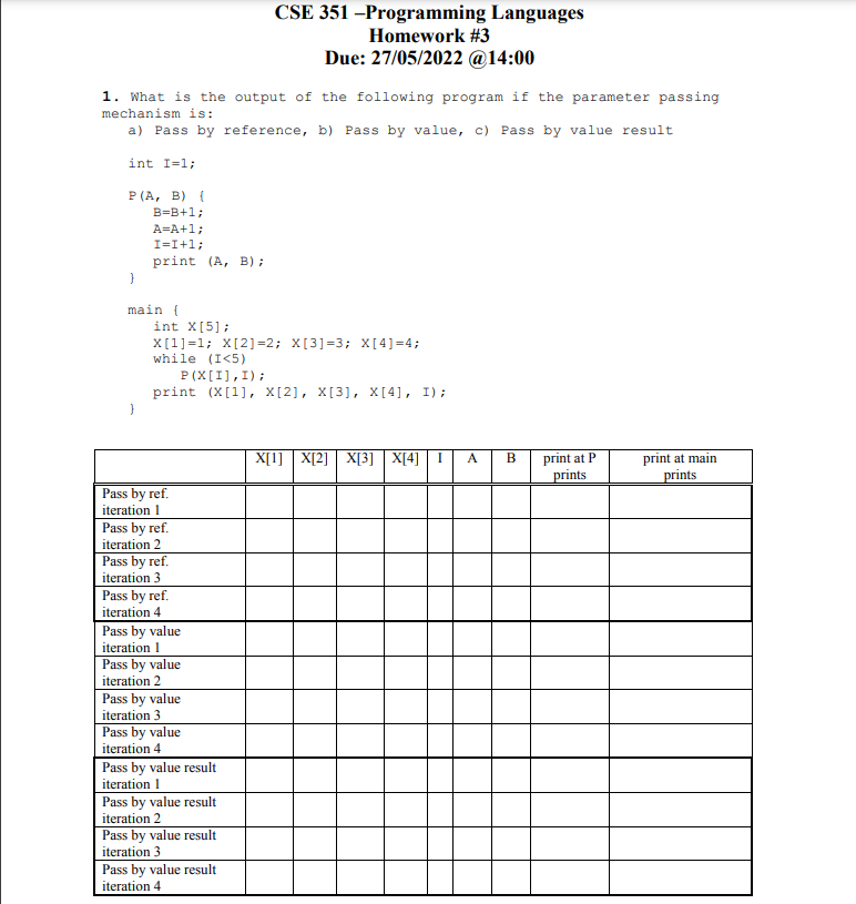 Solved Cse 351 Programming Languages Homework 3 Due