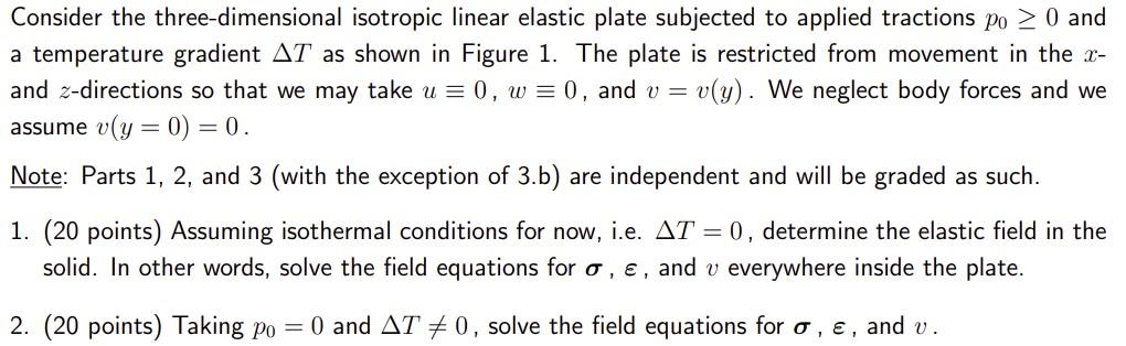 Solved Consider the three-dimensional isotropic linear | Chegg.com