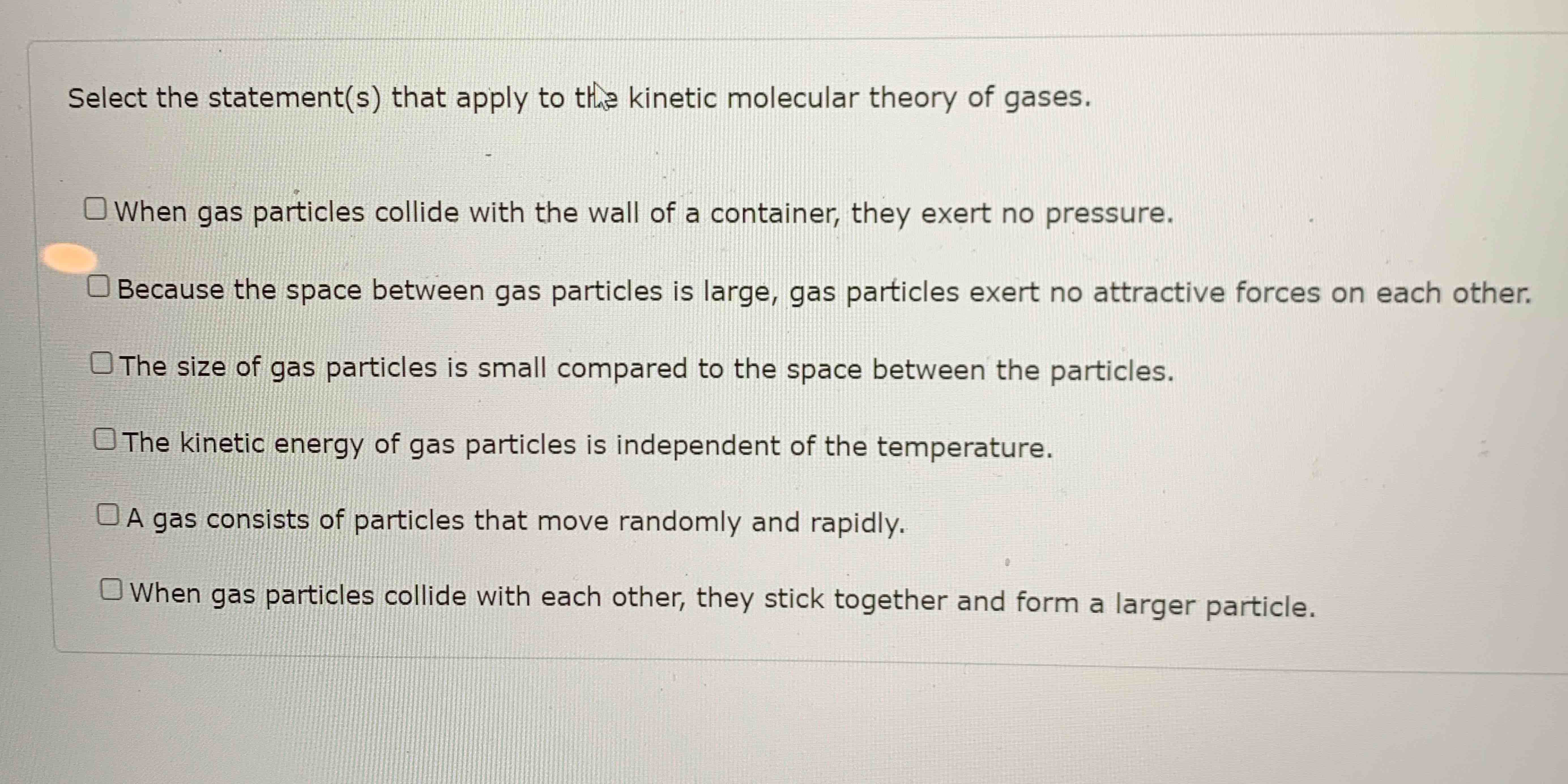 Select the statement(s) ﻿that apply to the kinetic | Chegg.com
