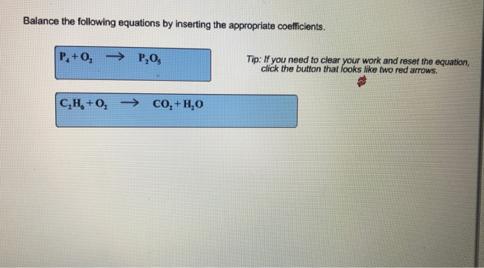 Solved Balance the following equations by inserting the | Chegg.com