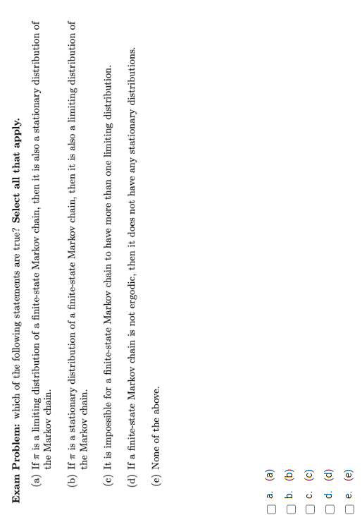 Solved Exam Problem: which of the following statements are | Chegg.com