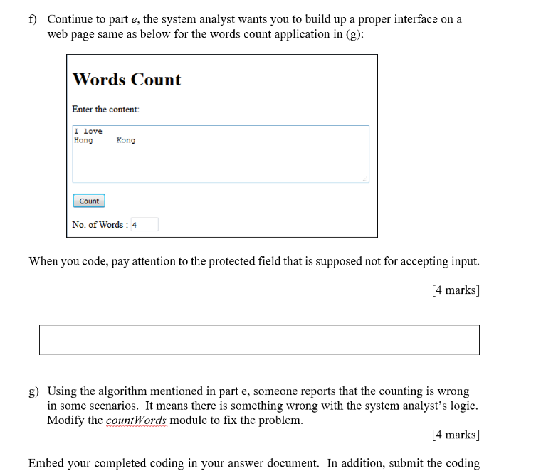 Solved E A System Analyst Wants To Develop A Function Named 