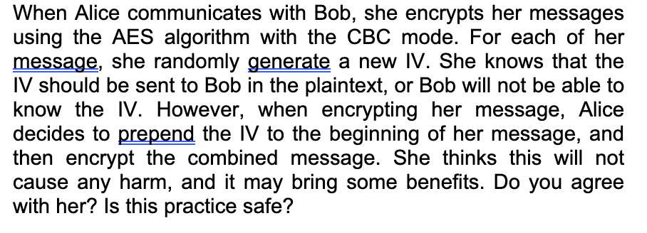 Solved When Alice Communicates With Bob She Encrypts Her 5327