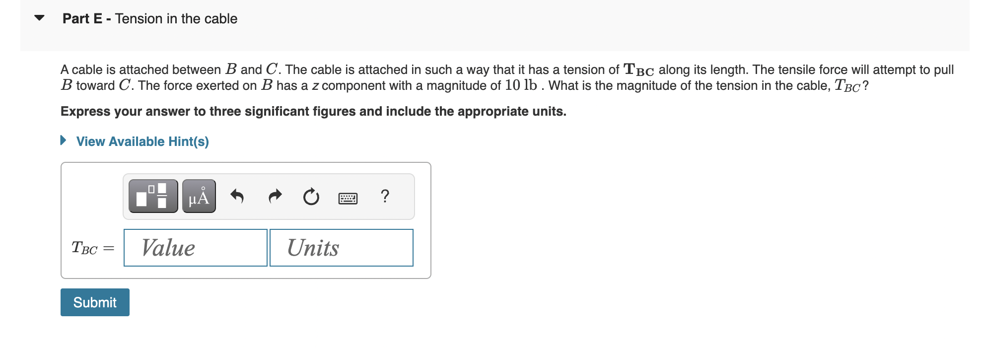 Solved Part A - Position vector from A to B Learning Goal: | Chegg.com