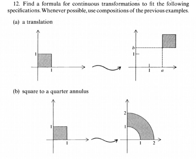 Solved 12. Find a formula for continuous transformations to | Chegg.com