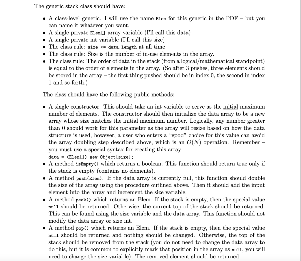 Solved **JAVA ONLY** The procedure that you should use to | Chegg.com