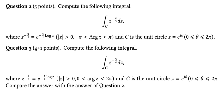 Solved Question 2 ( 5 points). Compute the following | Chegg.com