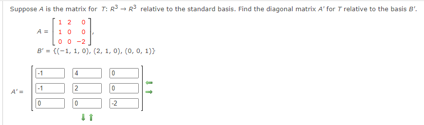 Solved Suppose A is the matrix for T: R3 R3 relative to the | Chegg.com