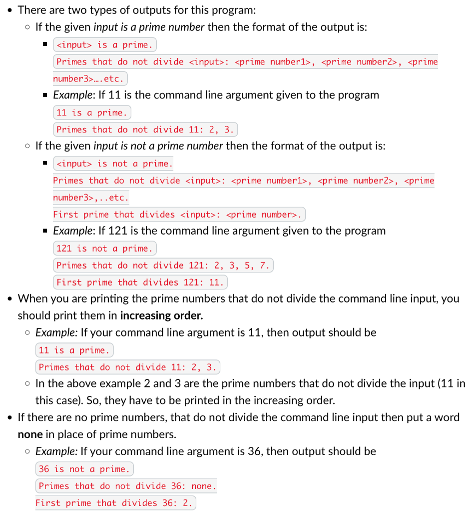 Solved Code In Java There Are Two Types Of Outputs For This