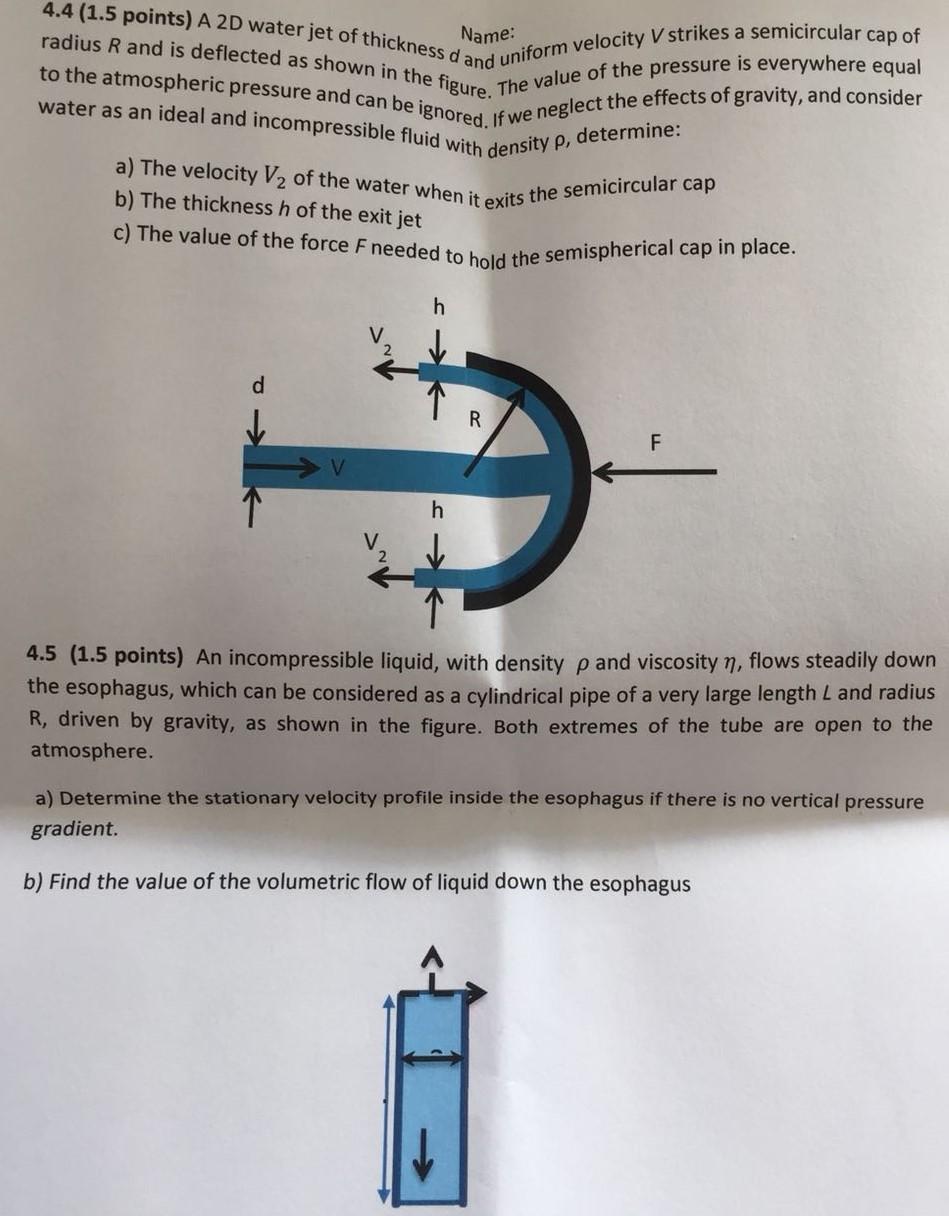 Solved 4.1 (0.75 points) The stream function of a 2D flow | Chegg.com